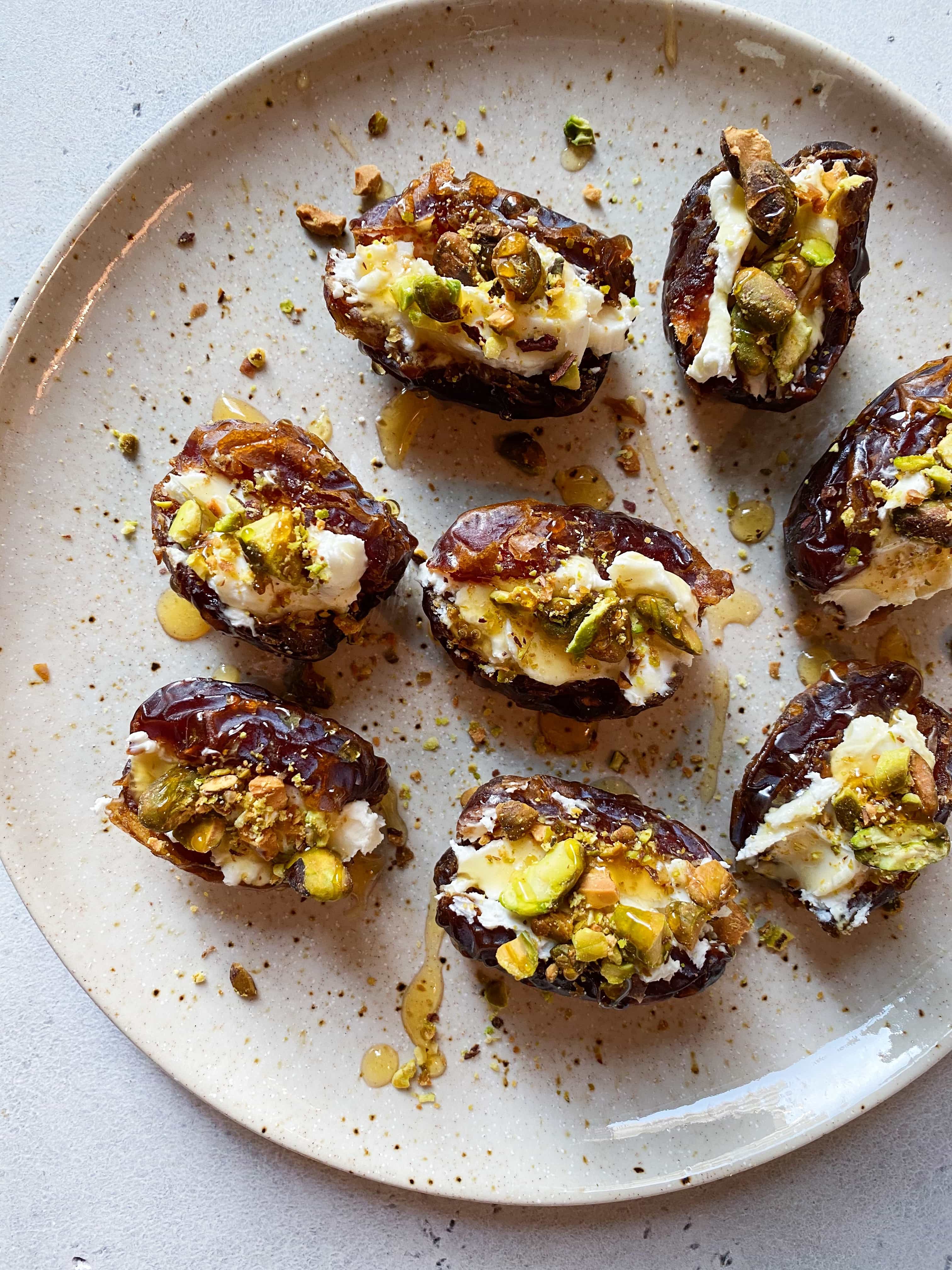 Download Recipe:Honey Cream Cheese Stuffed Dates